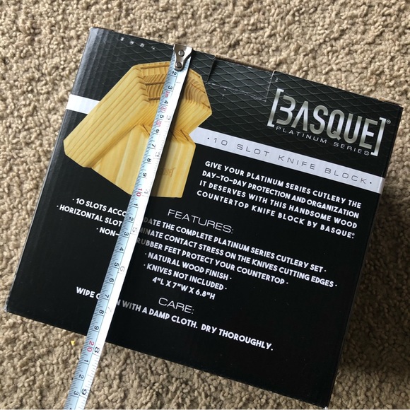 Basque | Kitchen | Basque Platinum Series Slot Knife Block New | Poshmark
